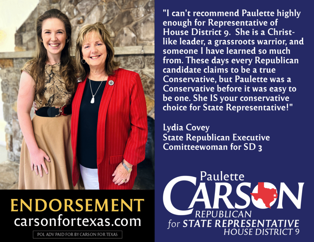 Endorsements - Paulette Carson for Texas